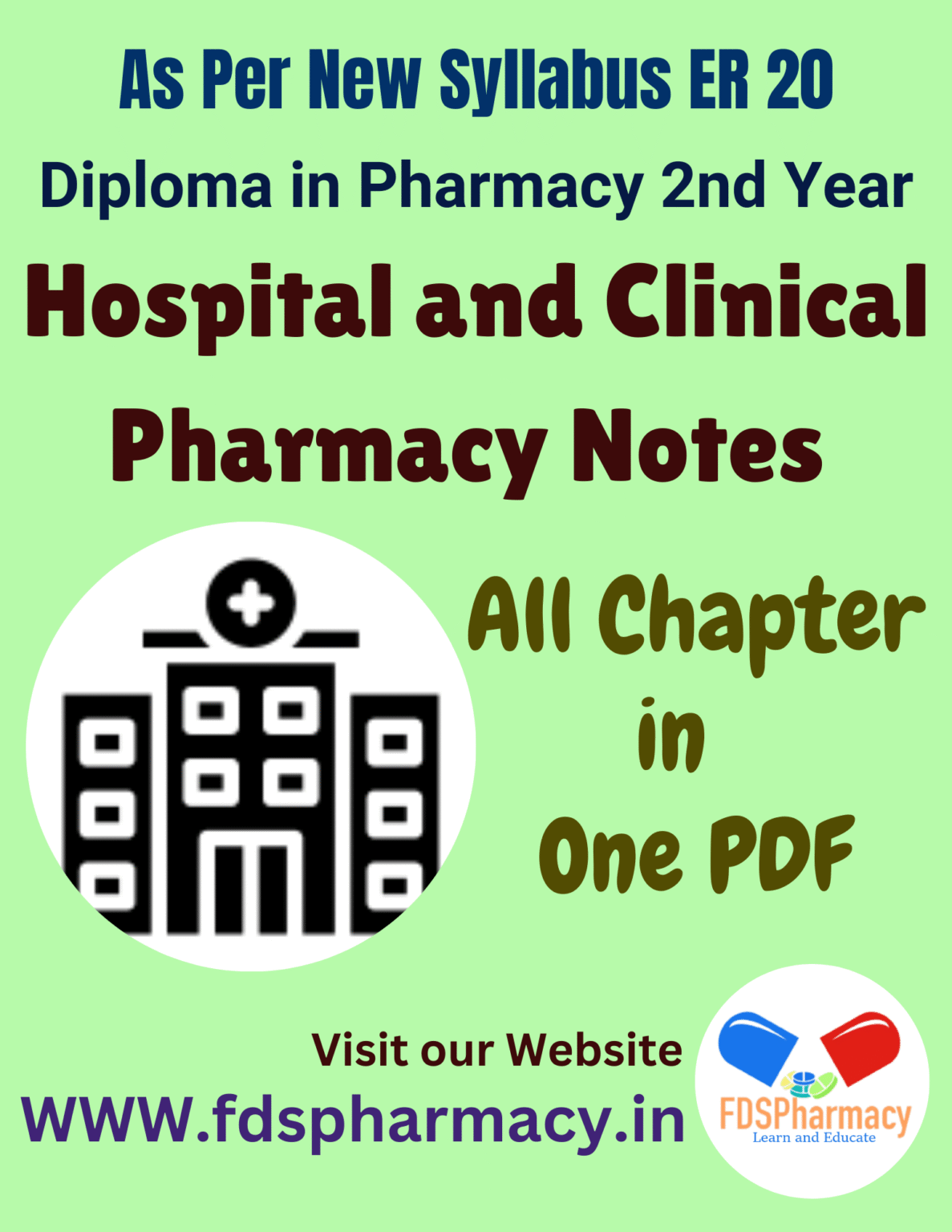 Hospital and Clinical Pharmacy Notes – FDSPharmacy
