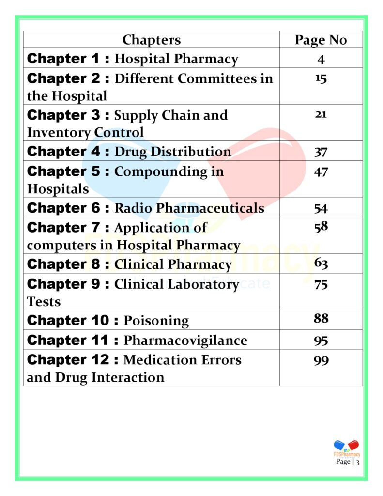 D.Pharmacy 2nd Year Notes – FDSPharmacy