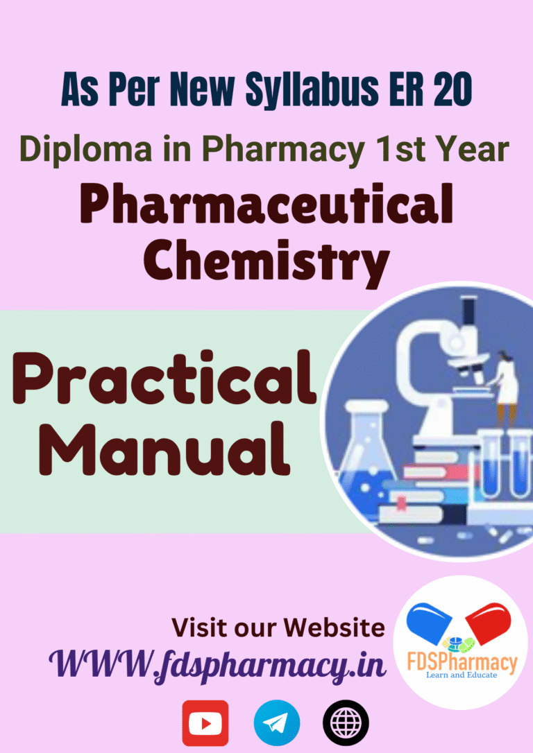 Pharmaceutical Chemistry Practical Manual – FDSPharmacy